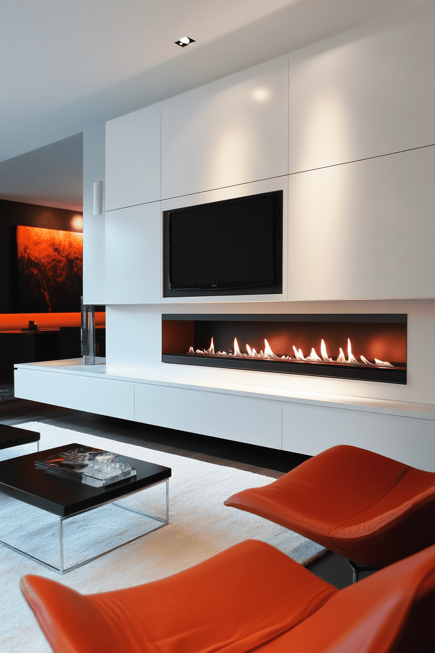 17 Modern Fireplace TV Wall Ideas - Home Decor Goals