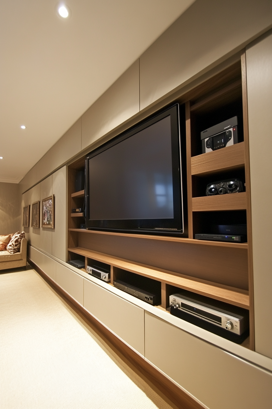 23 Modern Media Wall Ideas - Home Decor Goals